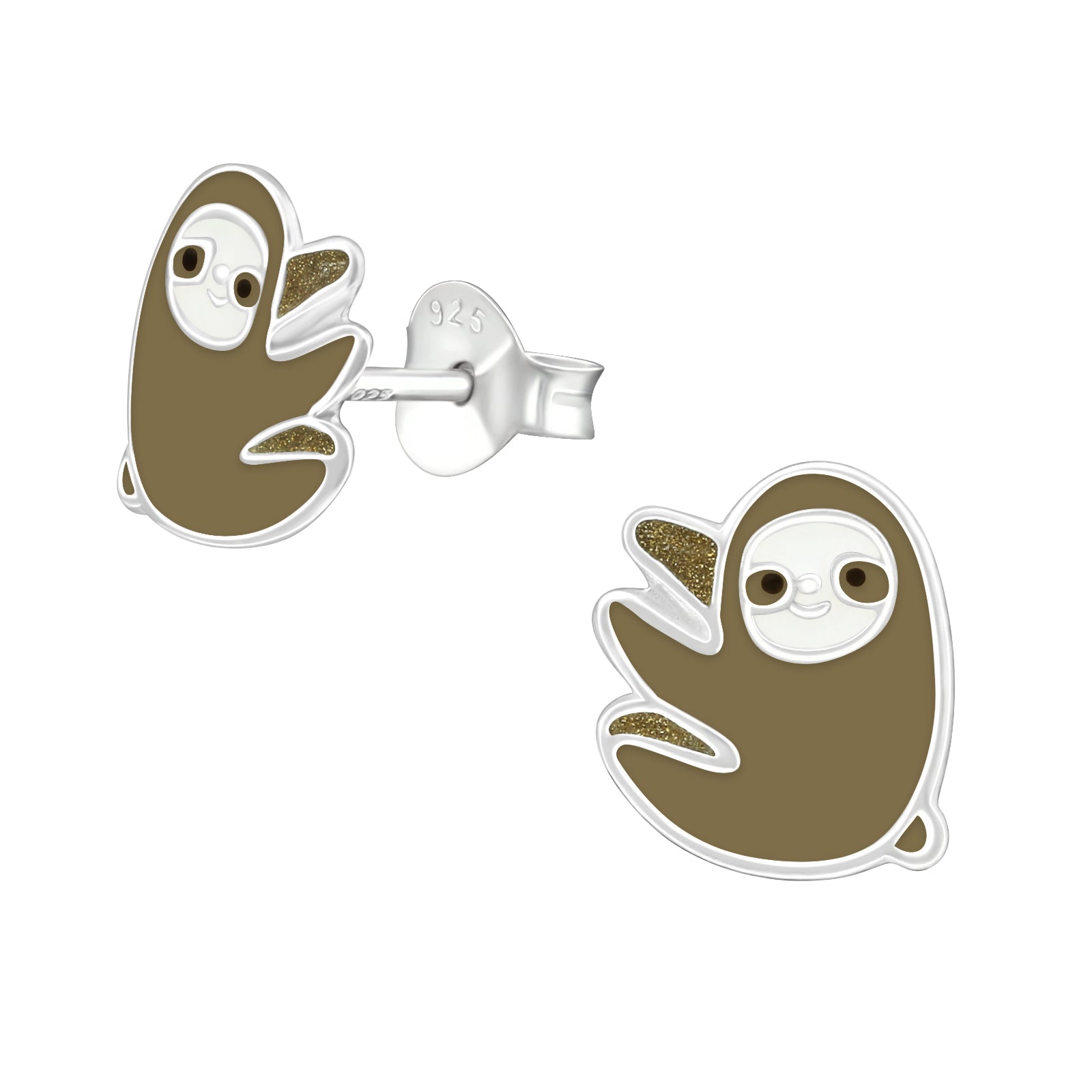 Sloth Sterling Silver Earrings Hayley Co